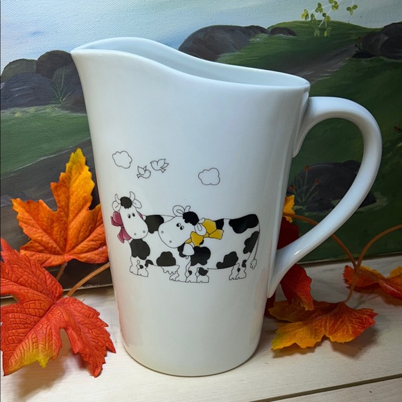 inspirations | Kitchen | Cute Cow Design White Milk Pitcher Made In ...